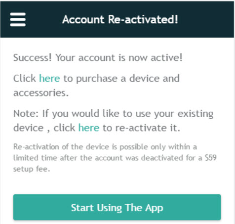 Reactivating account - AngelSense