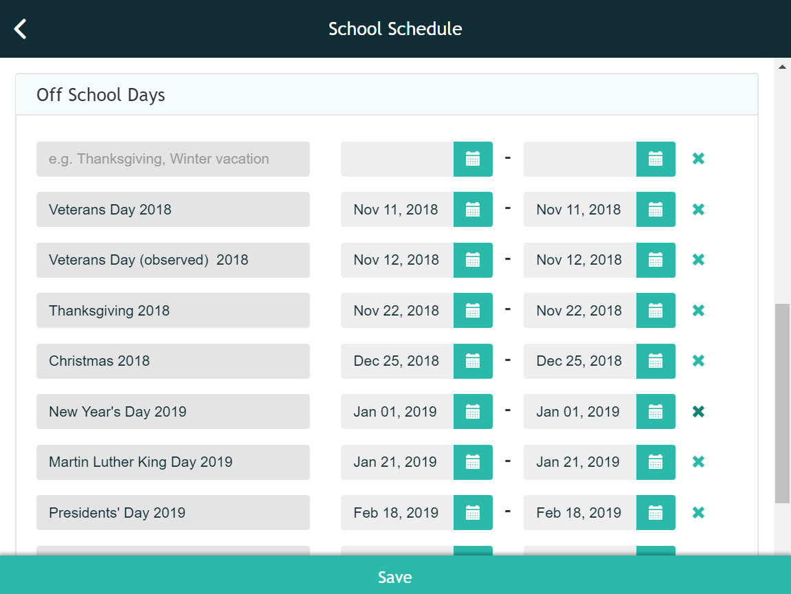 School Schedule - AngelSense