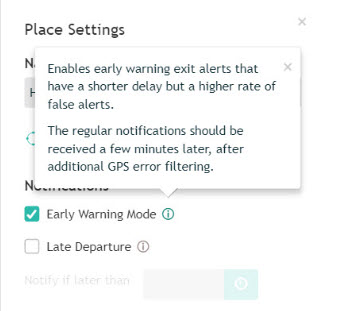Enabling Early Warning Mode - AngelSense
