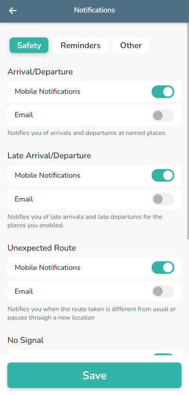 Unusual Route Alert - AngelSense