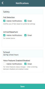 School Guardian Notifications - AngelSense