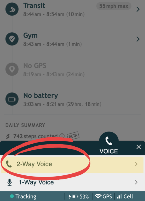 GPS Tracker 2 Way Voice Feature - AngelSense