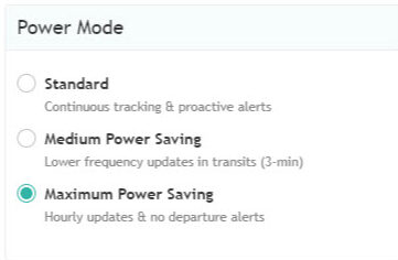 Power Modes - AngelSense