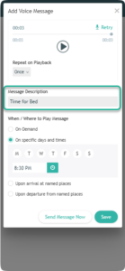Voice Messages - AngelSense